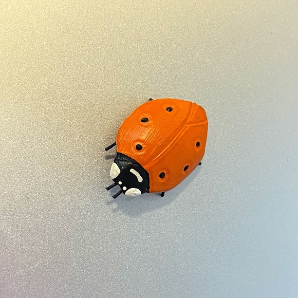 Jewelry | Folkart Smiling Ladybug Beetle Pin Brooch | Poshmark